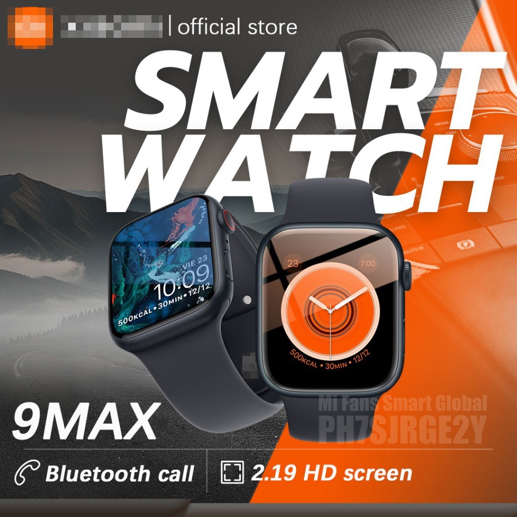 【24H Ship】Smart Watch S9 Max 2.19 Waterproof Blood Pressure Sport Watch ...