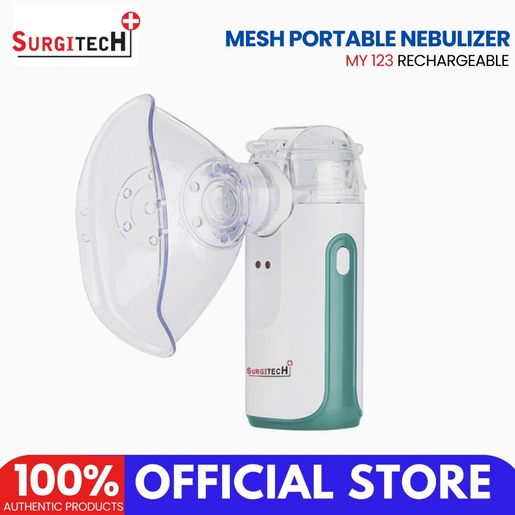 SURGITECH GREEN Rechargeable Portable Mesh Nebulizer | Shopee Philippines