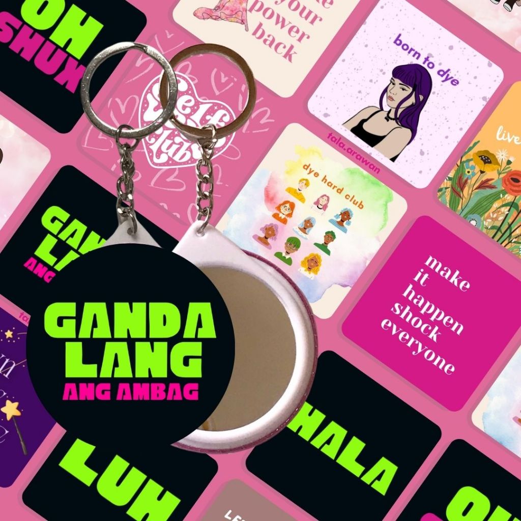 Girl Power Meme Mirror Keychain Ref Magnet for Gift Giving Event ...