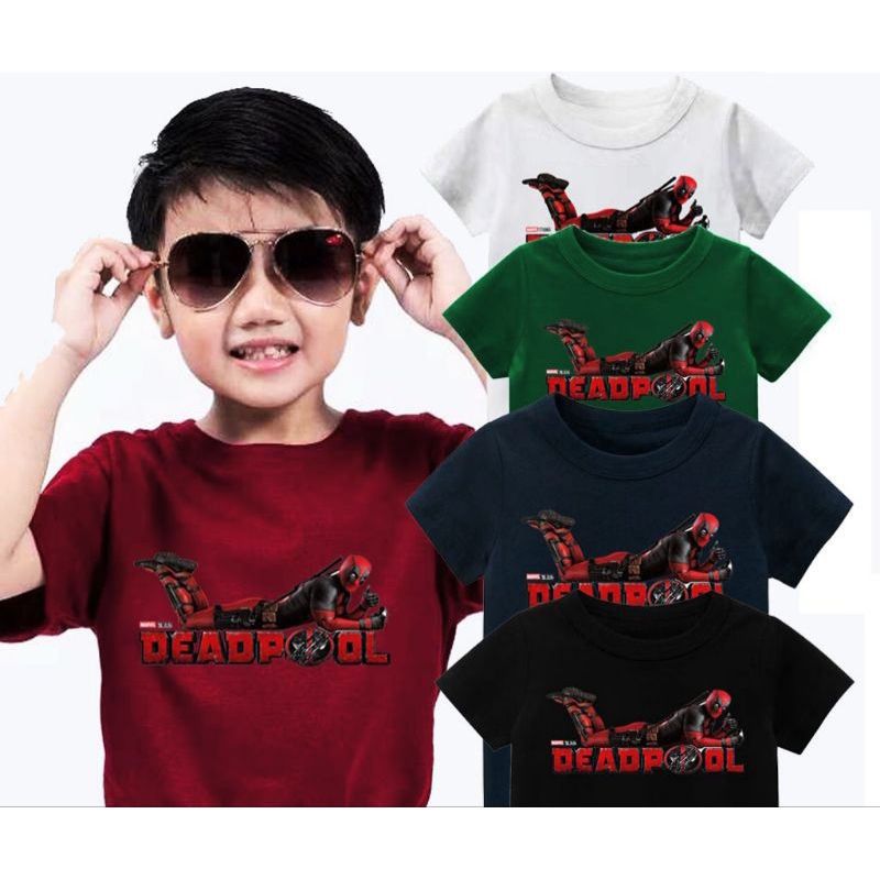 Deadpool Minimalist Tshirt for Kids (1-13 years old) | Shopee Philippines