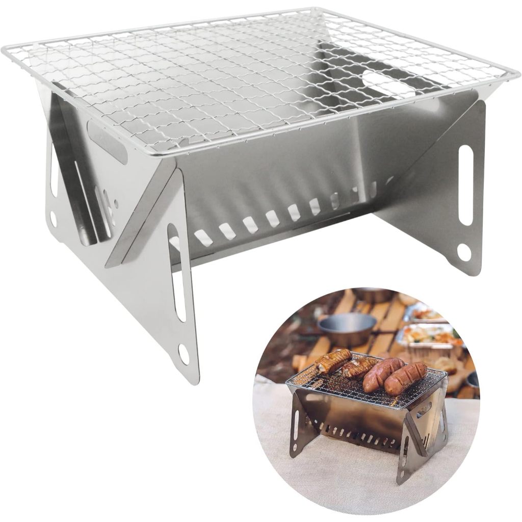 Small Outdoor Stainless Steel Griller Charcoal | Shopee Philippines