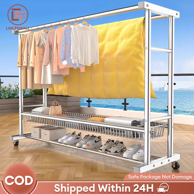 Sampayan Stainless Metal Clothes Rack Heavy Duty Drying Rack Clothes ...