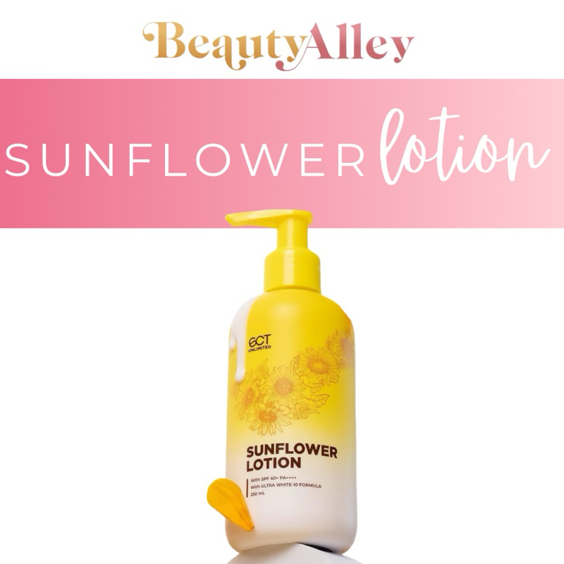 SCT UNLIMITED Sunflower Lotion 250ml SPF Face Body Niacinamide ...
