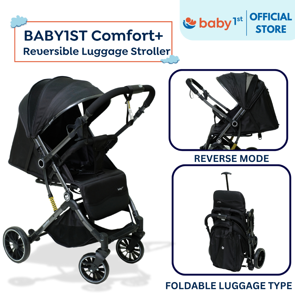 Baby 1st Comfort+ Luxury Luggage Reversible Stroller | Shopee Philippines