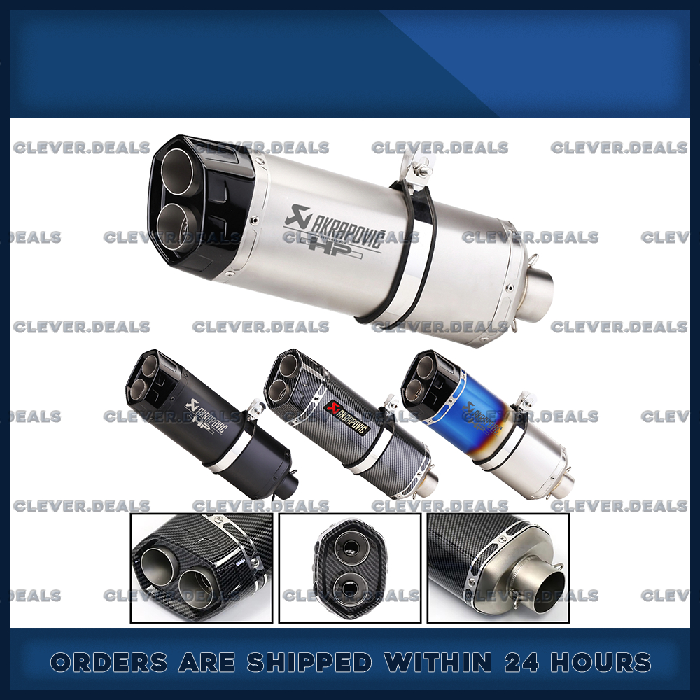 Akrapovic Rhomb Double Hole 51MM Slip On Motorcycle Universal Exhaust ...