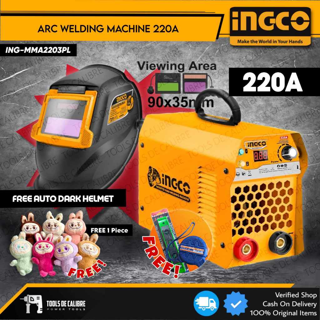 INGCO 220A Portable IGBT Inverter ARC Welding Machine ING-MMA2203PL w ...
