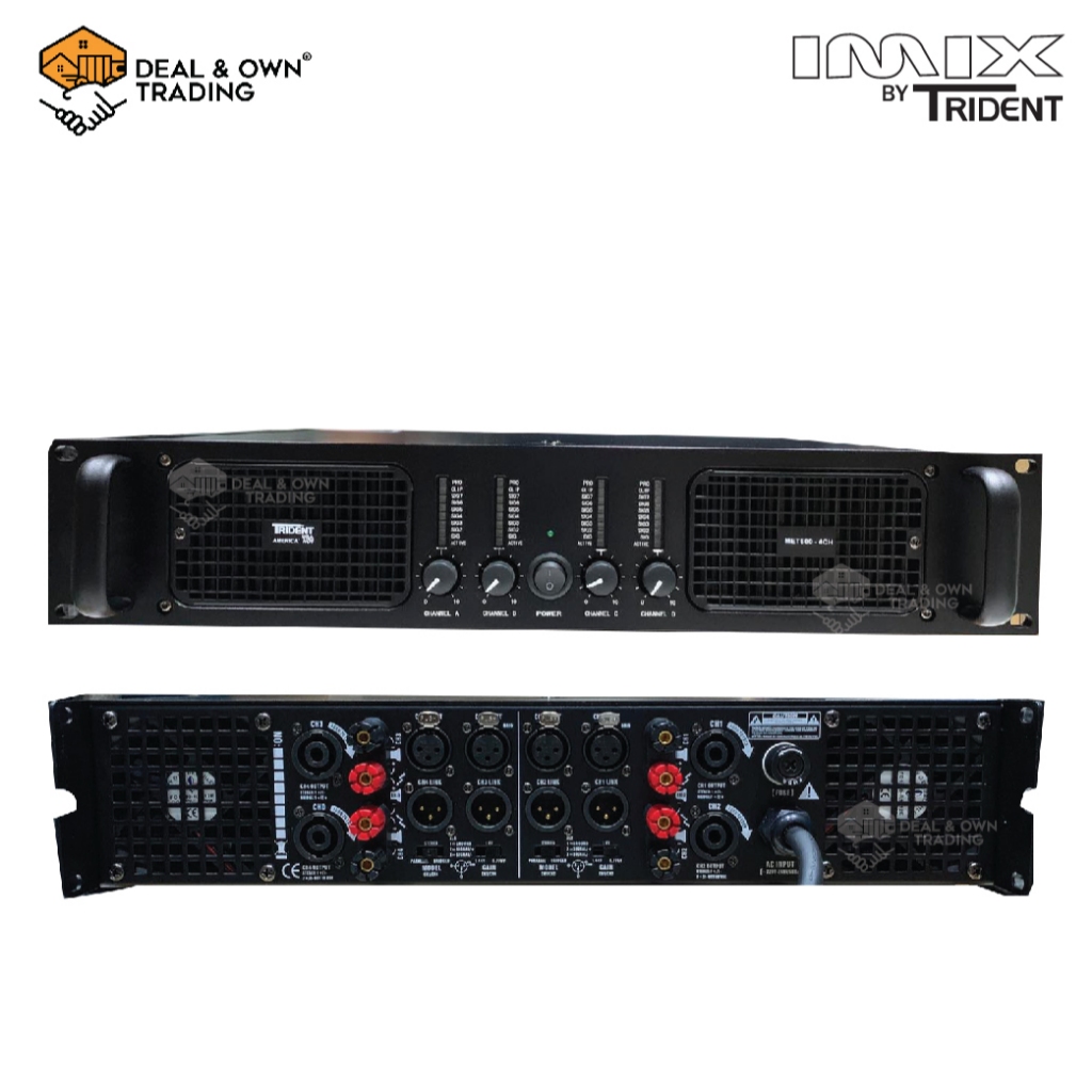 2025 IMIX/TRIDENT MET-600 Amplifier | Shopee Philippines