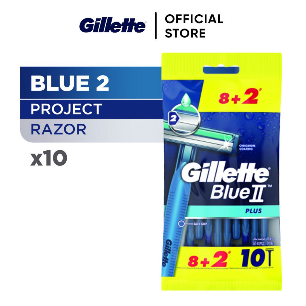 Gillette Blue 2 Plus Disposable Razor 10s [Shave Care] | Shopee Philippines