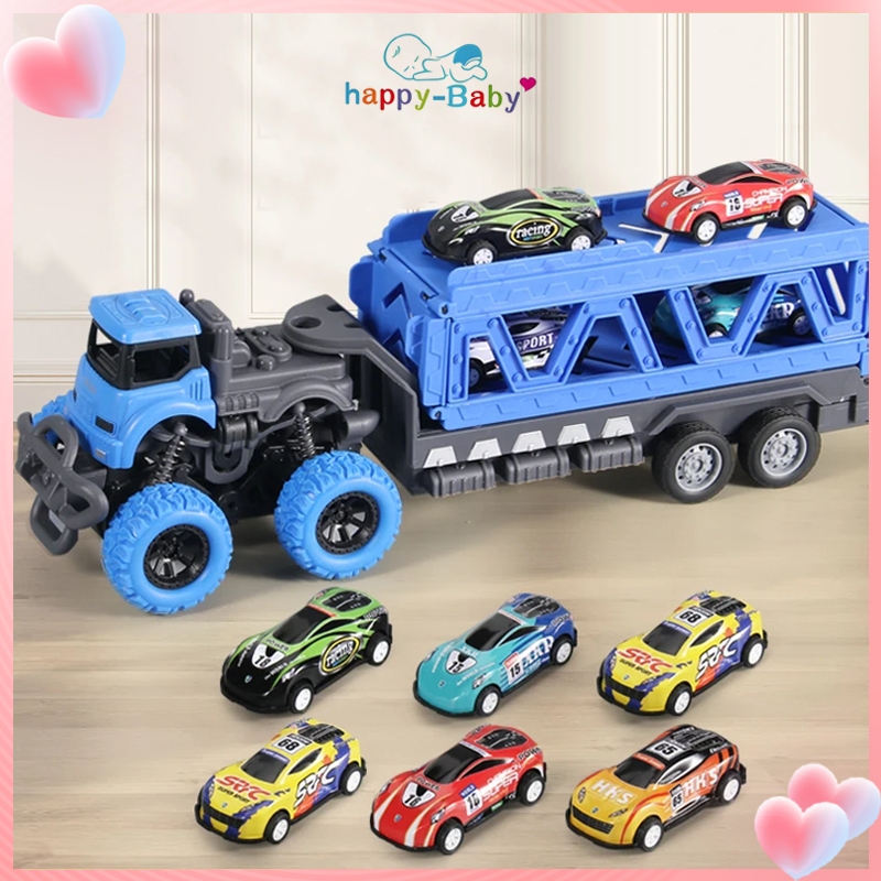 Truck Track Toy Deformable Foldable Rail Car Ejection Big Truck Car ...