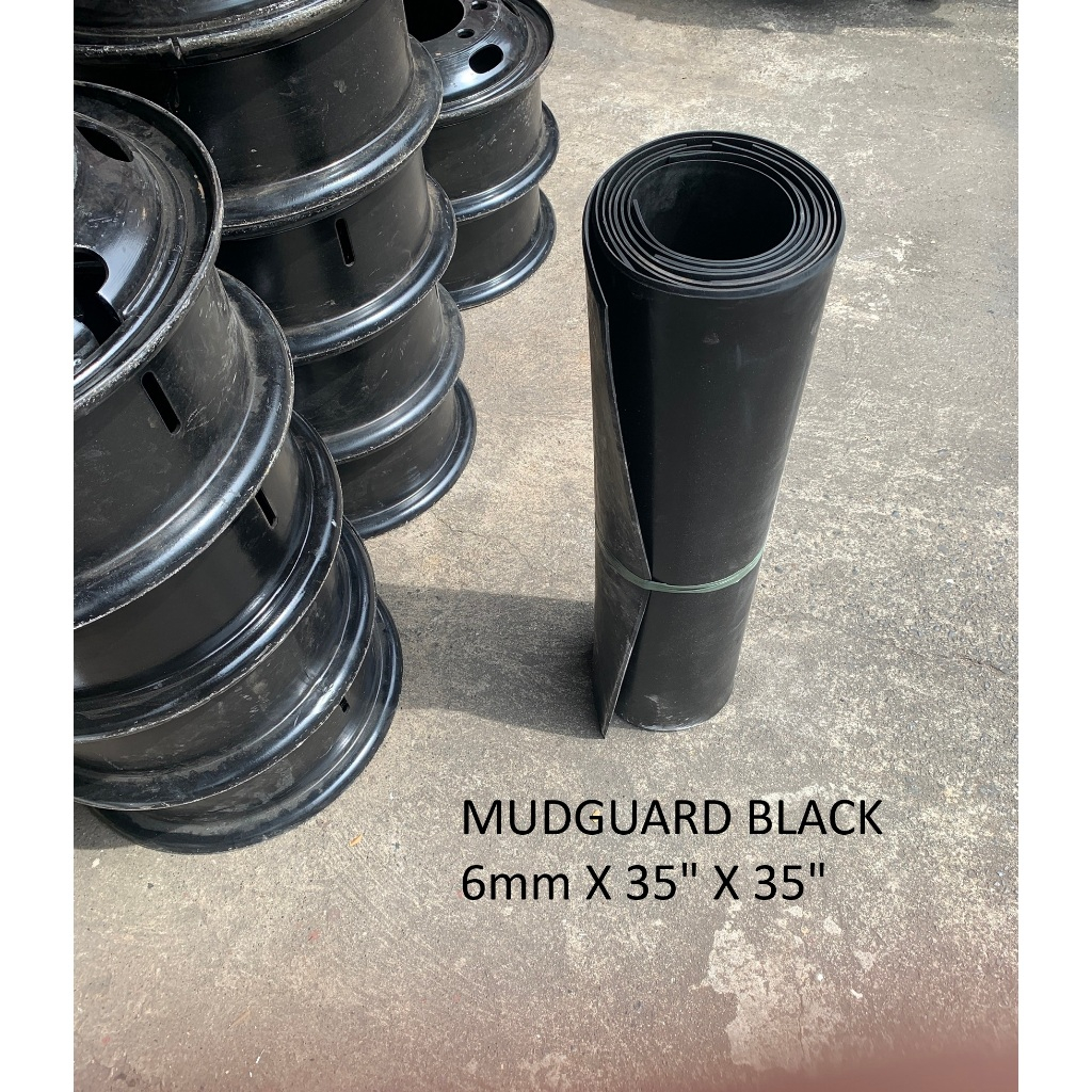 MUDGUARD RUBBER MATTING RUBBER SHEET 35"x35" 6mm kapal 1roll | Shopee Philippines