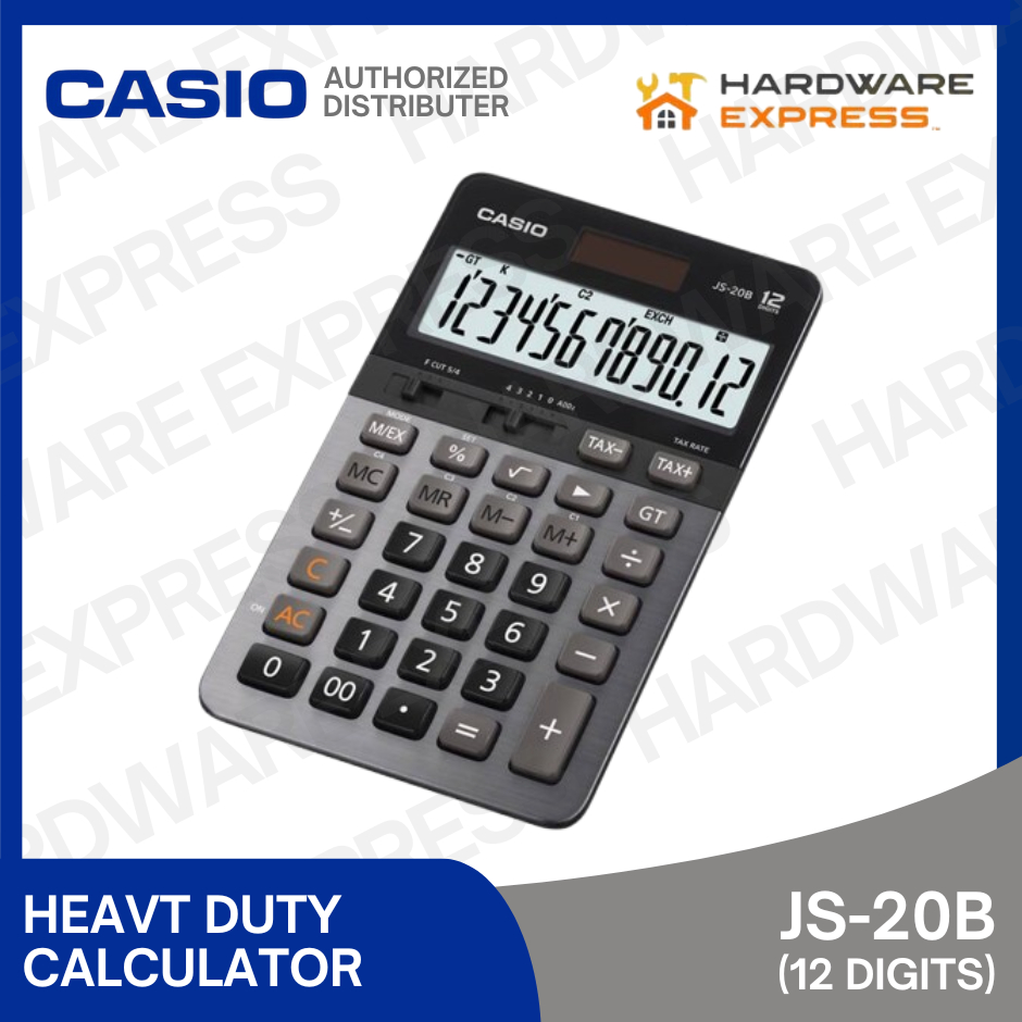 Casio JS-20B Heavy Duty Calculator (12 Digits) | Shopee Philippines