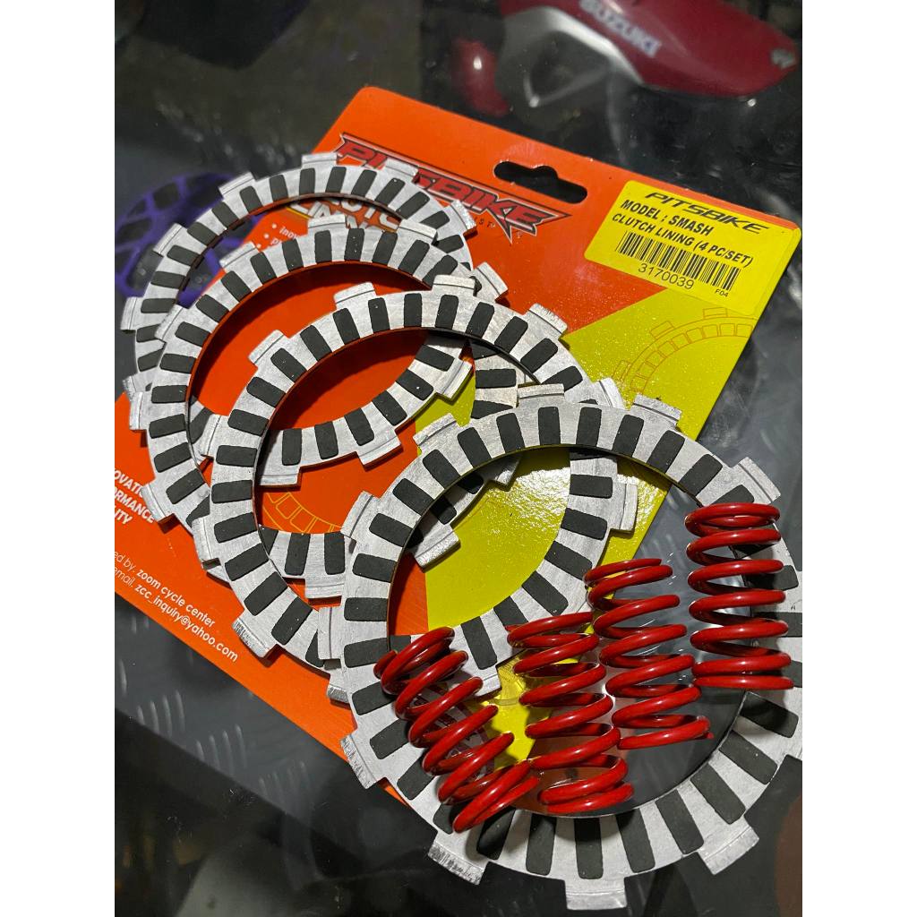 PITSBIKE SMASH 110 SMASH 115 KEVLAR CLUTCH LINING AND RACING SPRINGS ...