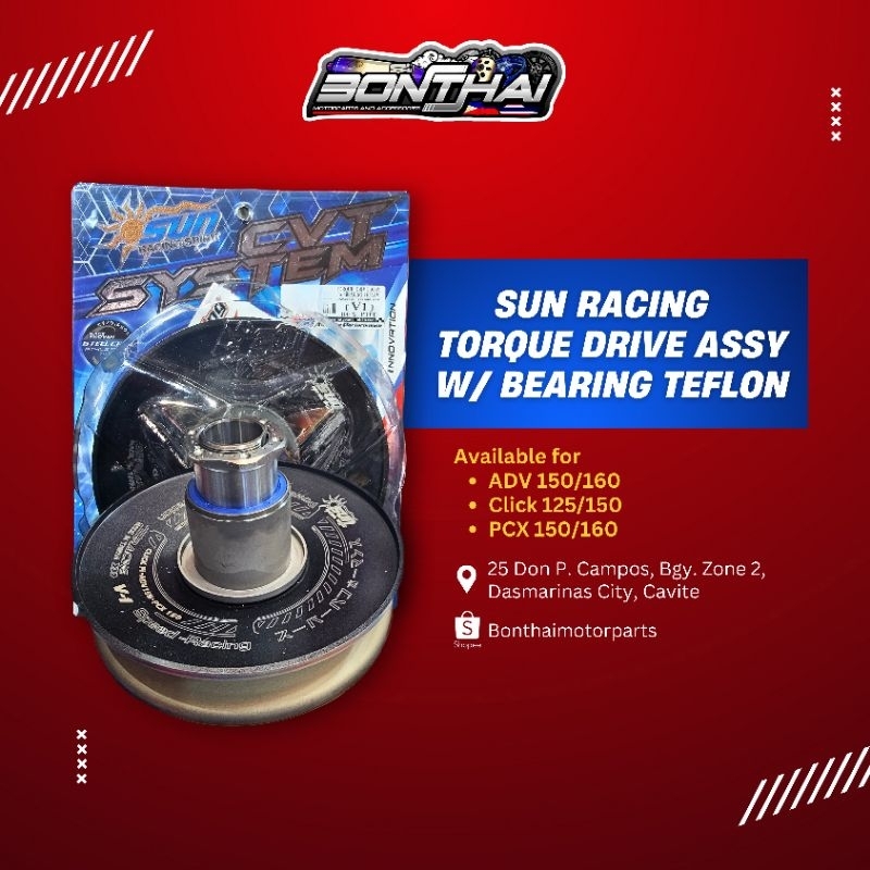 SUN RACING TORQUE DRIVE FOR PCX, CLICK, ADV | Shopee Philippines
