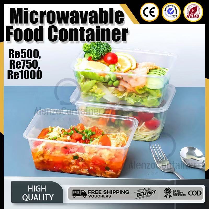 KS1 10/30Pcs Clear Plastic Container Microwavable Food Container Party ...