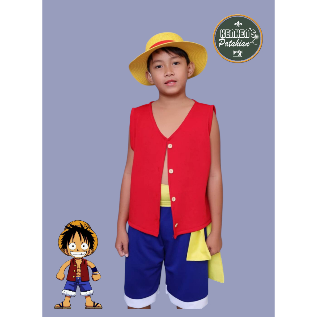 One Piece MONKEY D LUFFY COSTUME FOR KIDS(NO HAT) | Shopee Philippines