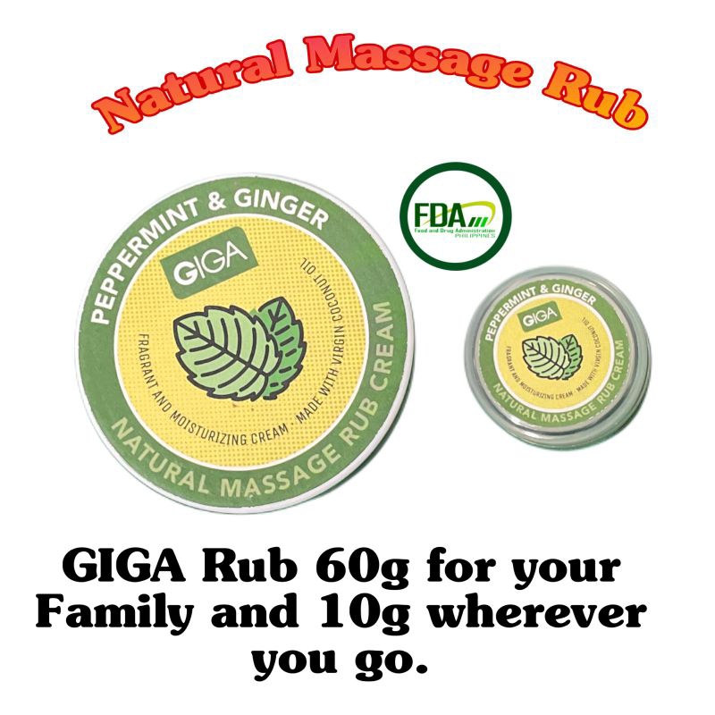 Authentic Giga Massage Rub Cream 60ml + 10ml.COD | Shopee Philippines