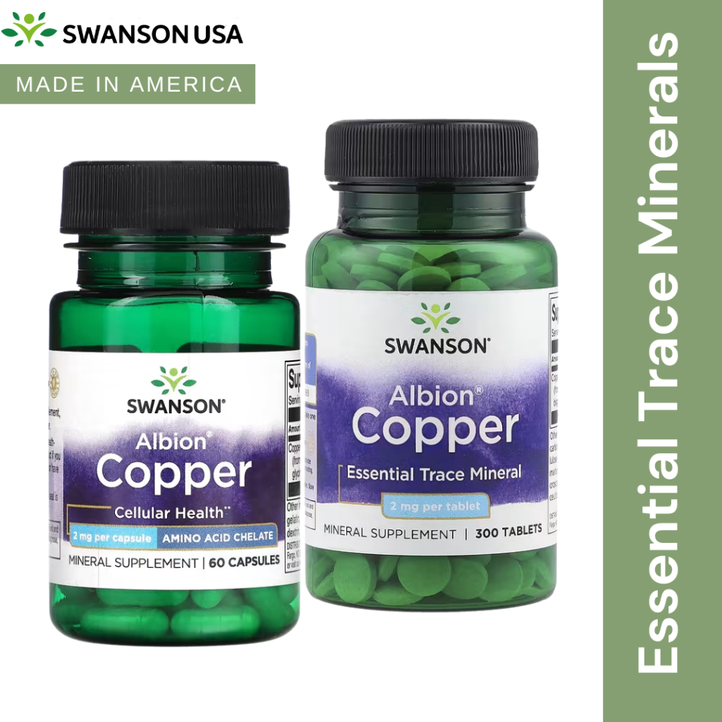 Swanson, Albion® Copper ( Immune Function & Cardiovascular Health ...