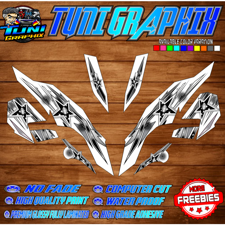 HONDA CLICK 125i V3 / V4 RISING STAR DECALS W/ FREEBIES | Shopee ...