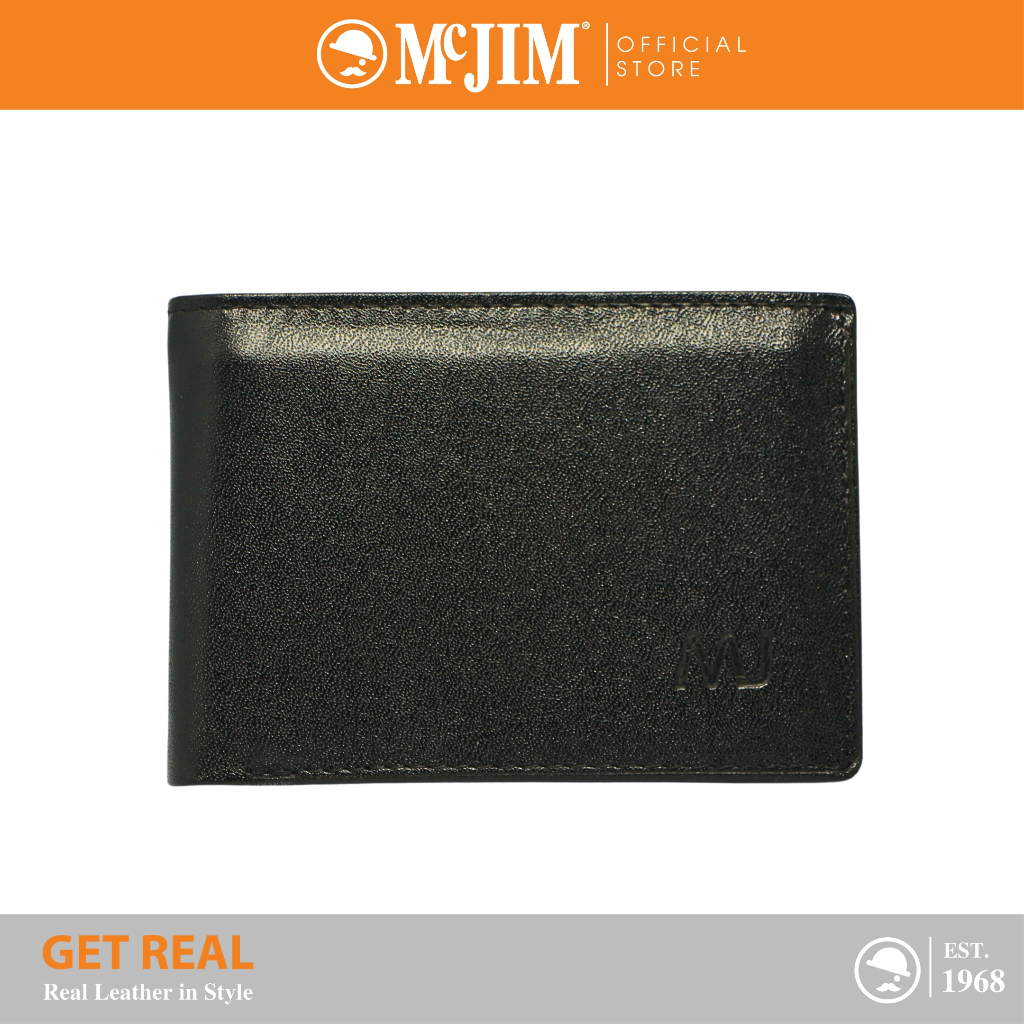 MJ by Mc Jim Billfold Leather Wallet w/flap | Shopee Philippines