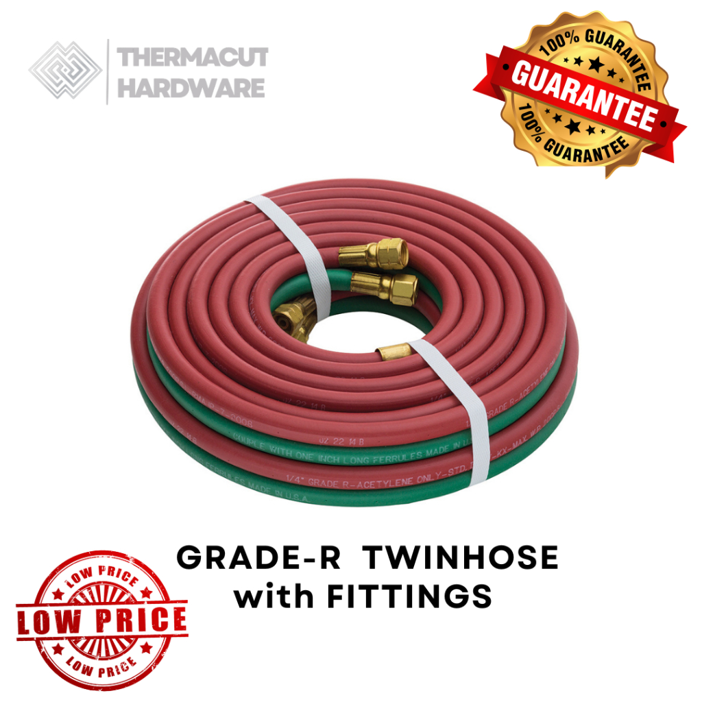 Grade R Twin Welding Hose – Oxygen & Acetylene Torch Hose for Cutting ...