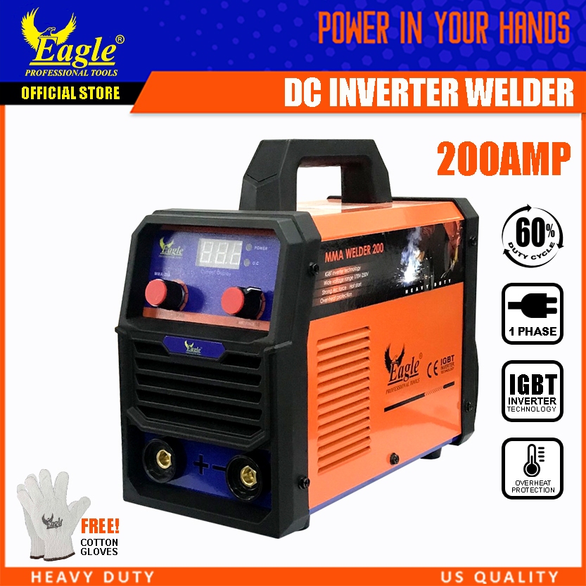 EAGLE TOOLS IGBT Inverter Welding Machine MMA-200 Portable Type ...