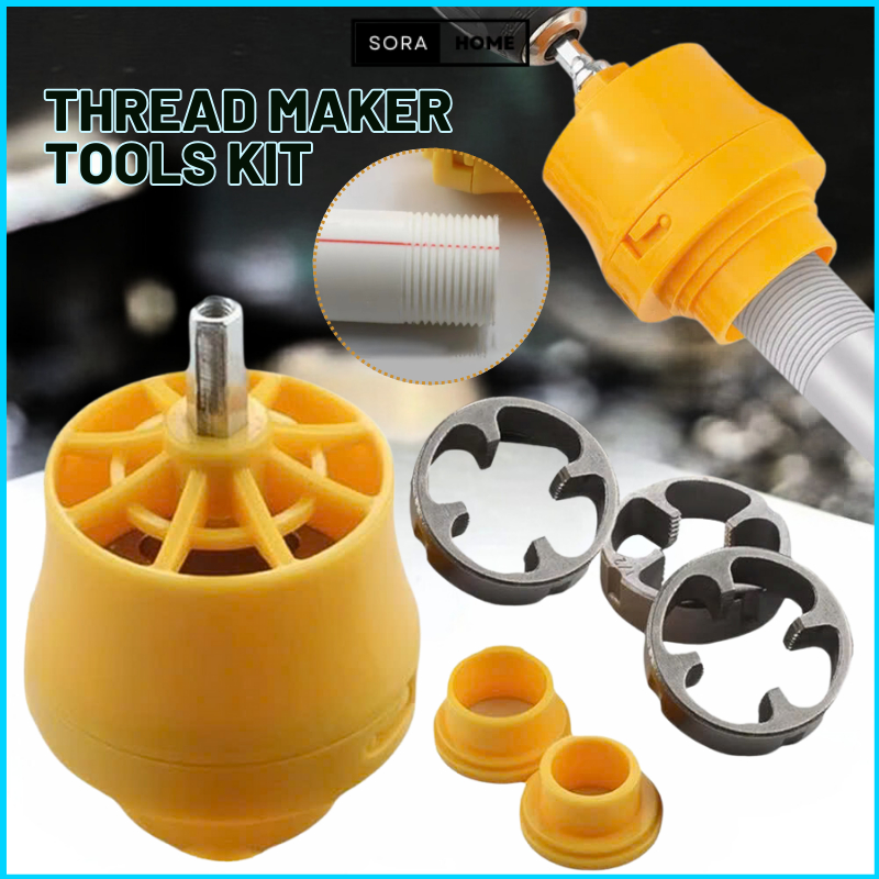 6pcs/set Thread Maker Tool Pipe Threading Plumbing Tool PVC Plumbing ...