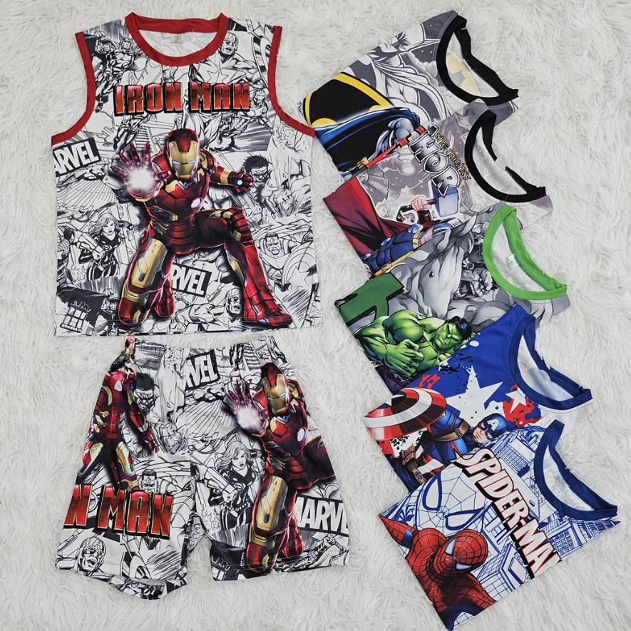 kids terno jersey cartoon character for 2 to 7 years old | Shopee ...