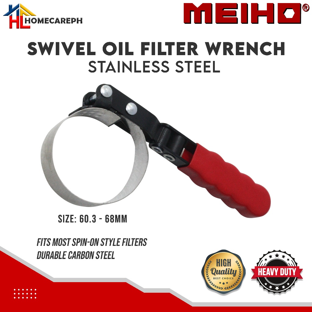 Meiho Stainless Steel Swivel Oil Filter Wrench | Shopee Philippines