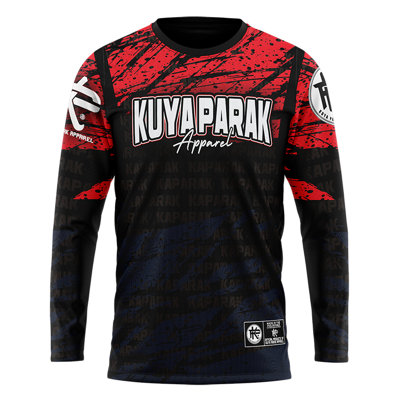 KUYA PARAK LONGSLEEVES MESH FABRIC RIDER JERSEY | Shopee Philippines