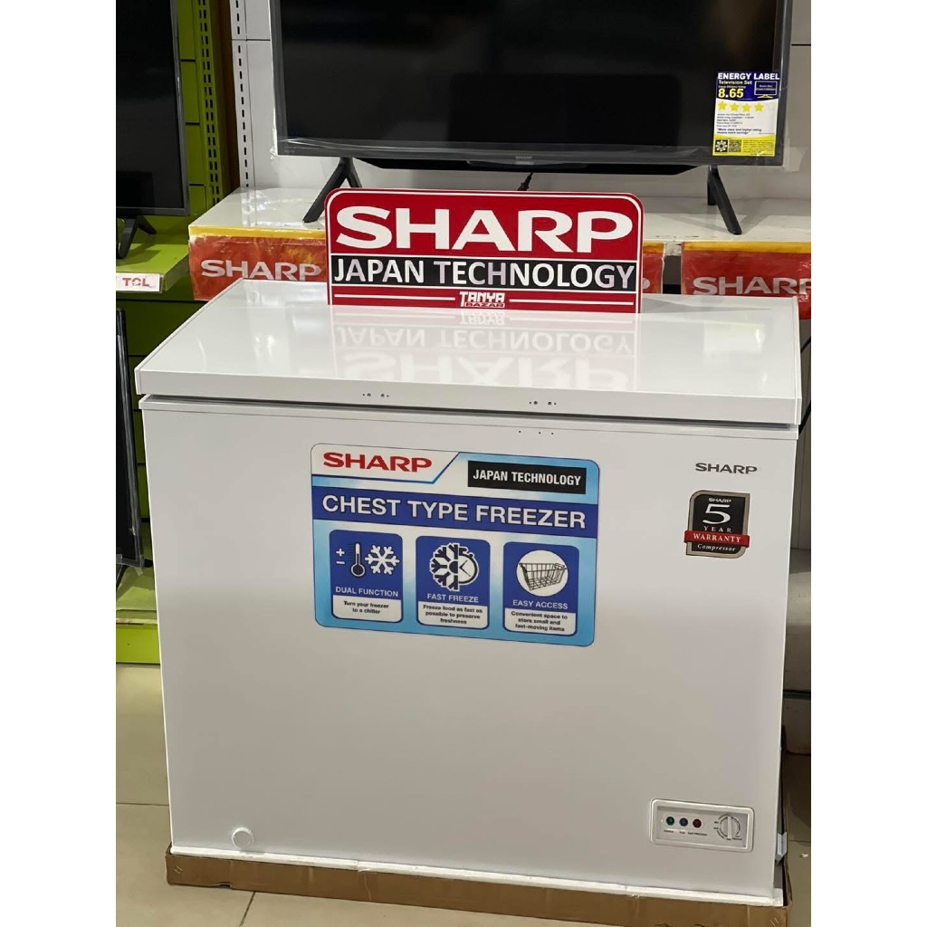 Brand new Sharp 7.5cu Chest Freezer (Dual Function) | Shopee Philippines