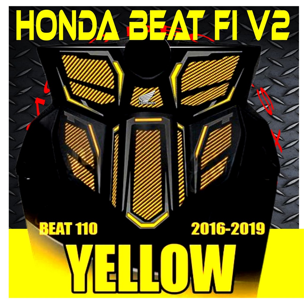 HONDA BEAT FI V2 INNER FAIRING DECALS STICKER CARBON DESIGN | Shopee ...