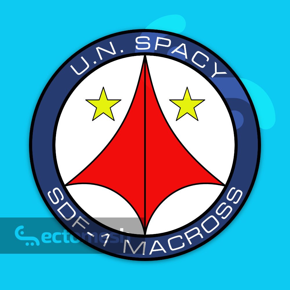 UN Spacy SDF-1 Macross Roundel - Vinyl Waterproof Car Sticker by ...