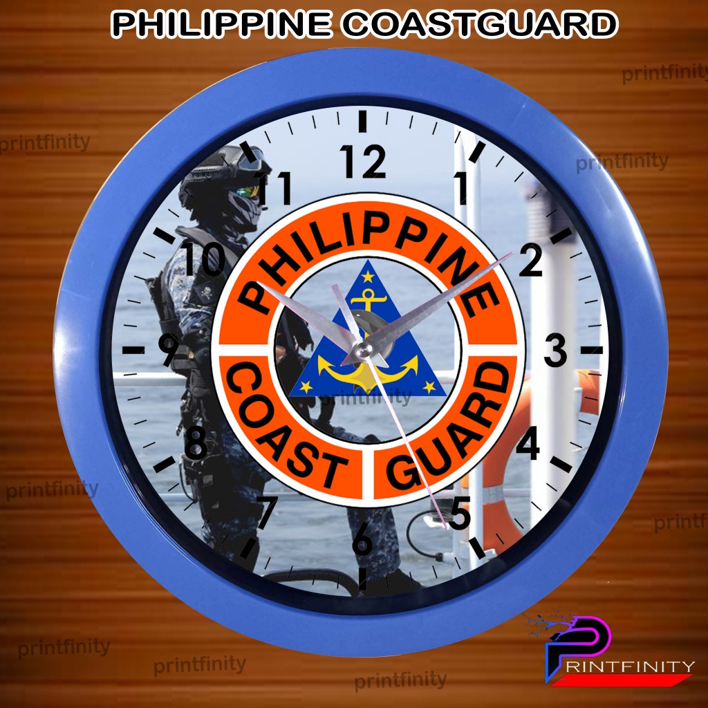 PHILIPPINE COASTGUARD WALL CLOCK | Shopee Philippines
