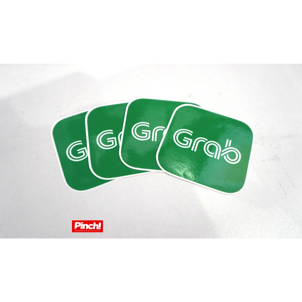 Pinch Motorcycle Sticker - Grab 4pcs | Shopee Philippines