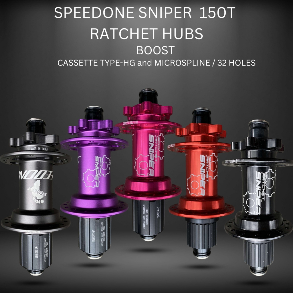 SPEEDONE SNIPER HUBS 150T BOOST-HG/CASSETTE & MICROSPLINE | Shopee ...