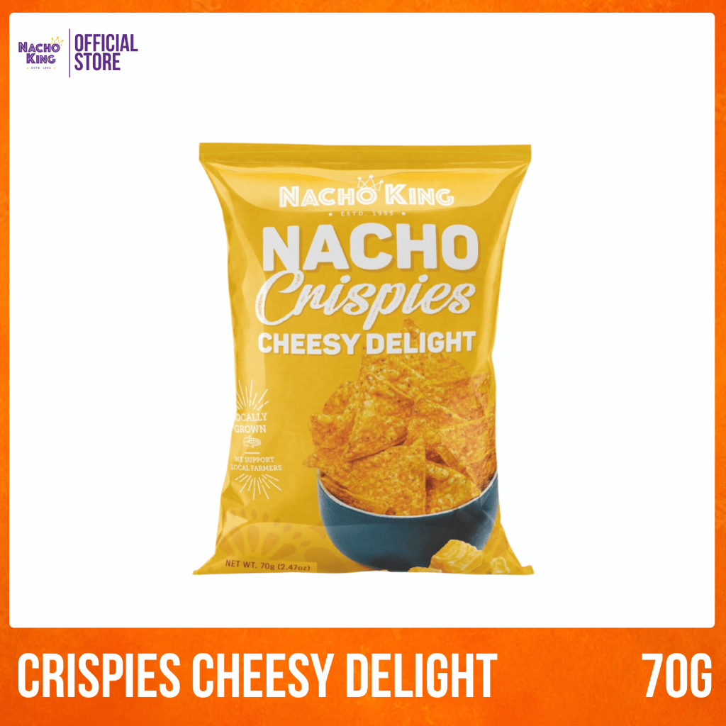 Nacho King Nacho Crispies Cheesy Delight 70g | Shopee Philippines