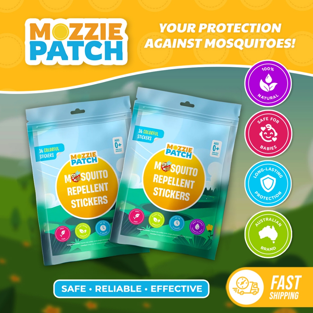 MOZZIE PATCH® Mosquito Repellent Stickers – 8-Hour Protection for Kids ...