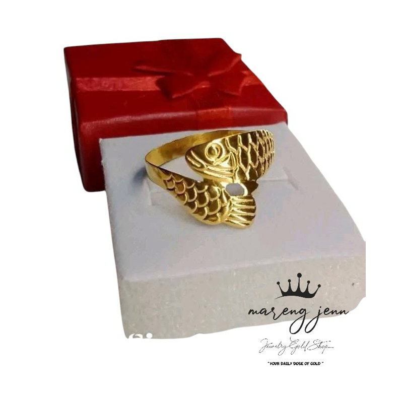 gold18k Arowana ring (marengjenn) | Shopee Philippines