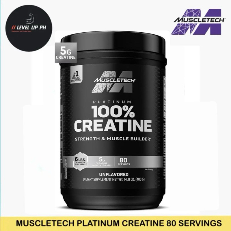 Muscletech Platinum Creatine NEW PACKAGING 80 Servings (2026 Exp ...