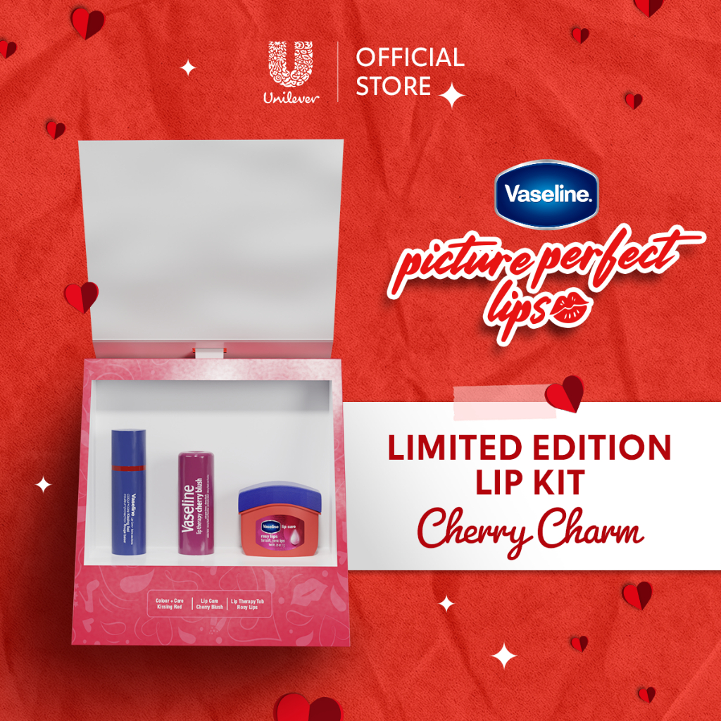 Vaseline Lip Limited Edition Bundle - Cherry Charm | Shopee Philippines