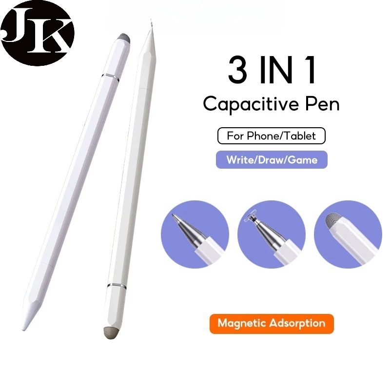 JK MALL 3 in 1 Capacitive Stylus Pen For ios Android Touch Screen ...