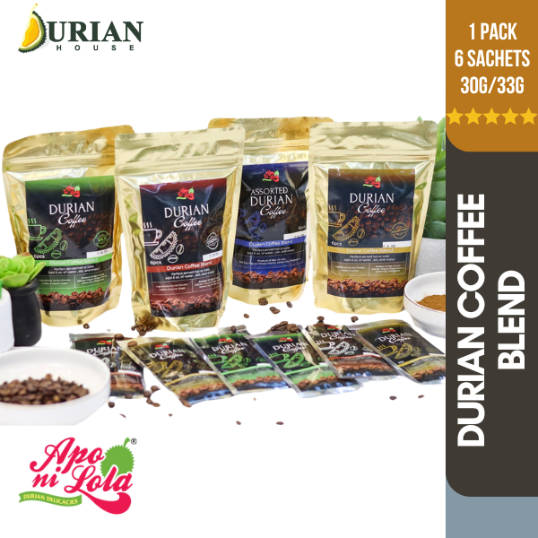 Durian House | Apo ni Lola Durian Coffee Blend – 6 Sachets per Pack ...