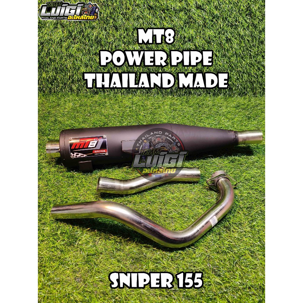 MT8 POWER PIPE YAMAHA SNIPER 155 STAINLESS TIP THAILAND MADE | Shopee ...