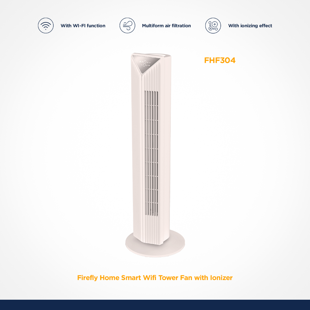Firefly Home Smart Wifi Tower Fan with Ionizer | Shopee Philippines
