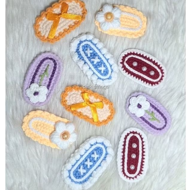 Handmade Crochet Hair Clip | Shopee Philippines