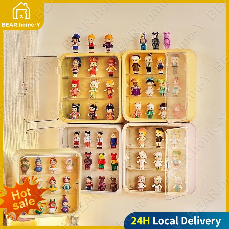Blind Box Storage Display Rack Wall Mounted Dustproof Storage Cabinet ...