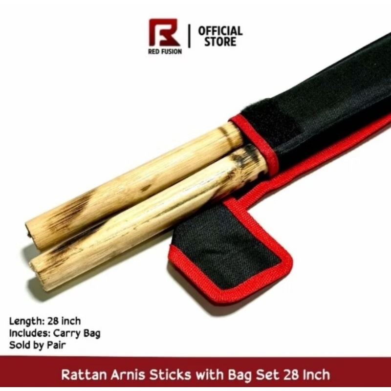 Rattan Arnis Sticks Set with Bag 28 inches Pair | Shopee Philippines