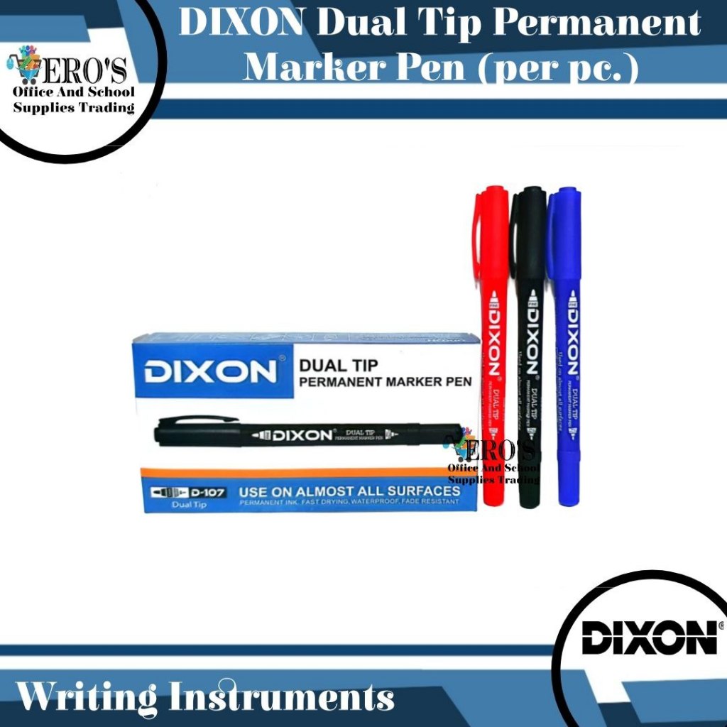 Dixon Dual Tip Permanent Marker I SOLD PER PIECE | Shopee Philippines