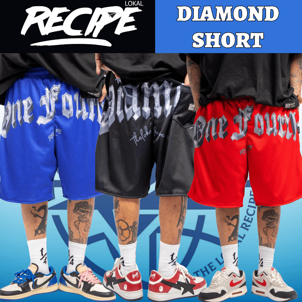 The Lokal Recipe Diamond Mesh Short | Shopee Philippines