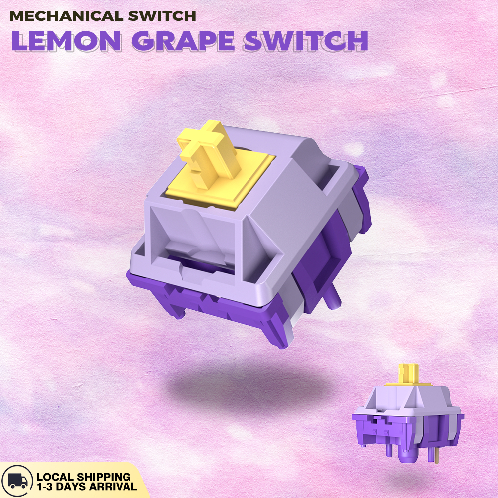 10/35Pcs HMX Switch 5 Pin Mechanical Keyboard Customized Switch Lemon ...